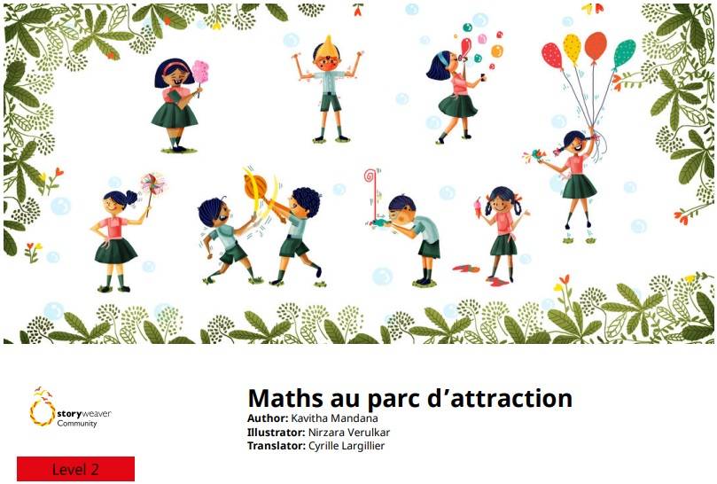 Maths au parc d’attraction - Maths at the Mela French - Free Kids Books